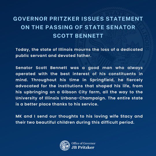 State Senator Bennett passes away from brain tumor - IPM Newsroom