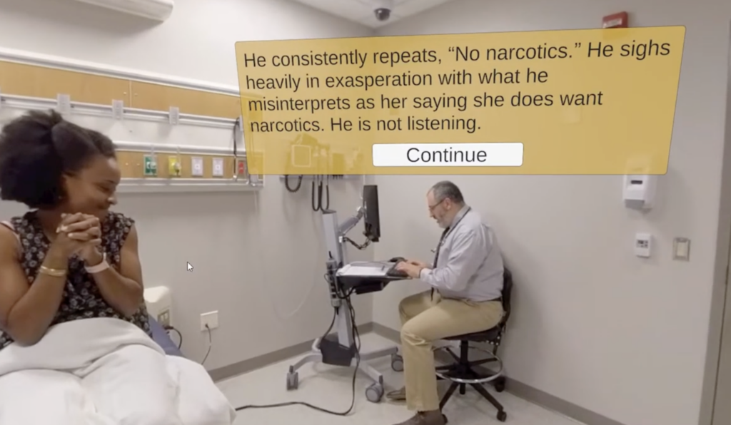 New virtual reality training aims to help doctors be more aware of ...